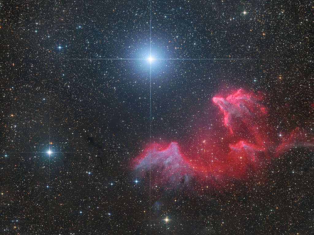 IC59 and IC63 – The Ghost of Cassiopeia – Bart Delsaert – Astrophotography